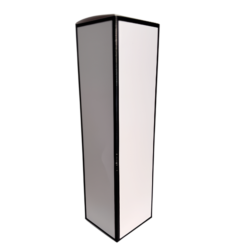 Matt White Reed Jar Box Black Trim - Aussie Candle Supplies