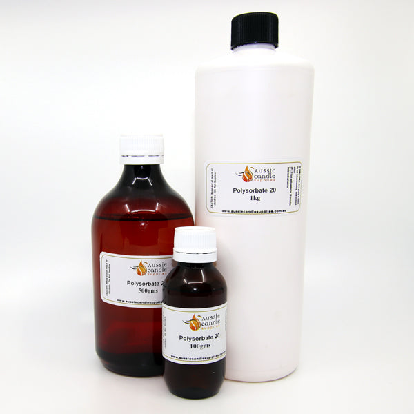 Polysorbate 20 (Solubiliser) - Aussie Candle Supplies