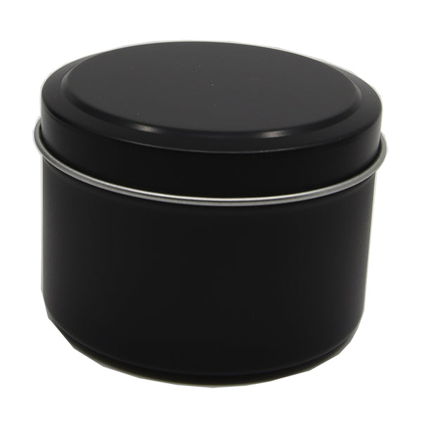 Candle Tin Matt Black 225gm - Aussie Candle Supplies